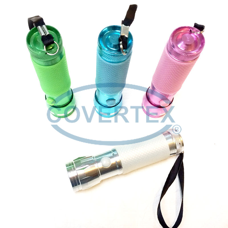 Covertex | Linterna De Mano 14 Led Aluminio Y Mango De Goma Colores varios